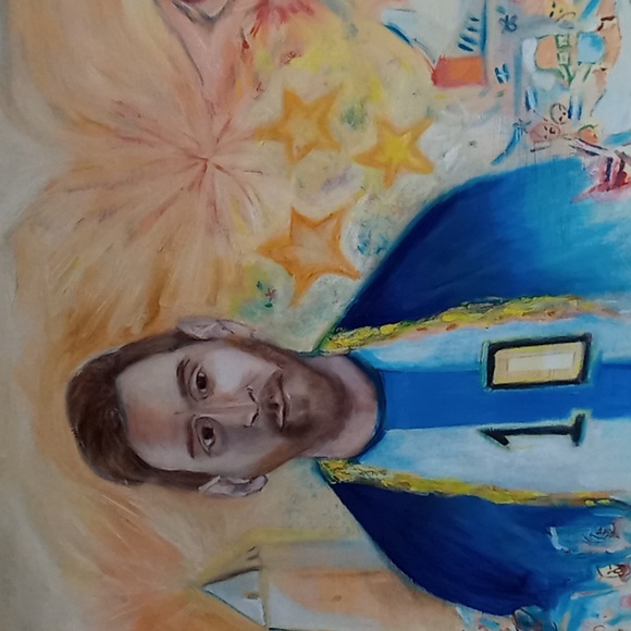 paula gabay | Art | Lionel Messi Retrato Portrait Painting | Poshmark